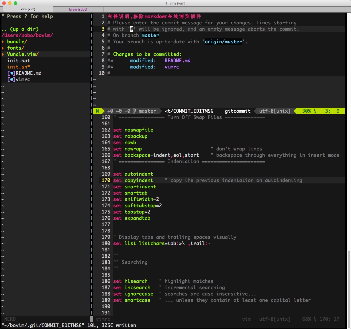 GitHub - leebo/bovim: bobo's vimrc